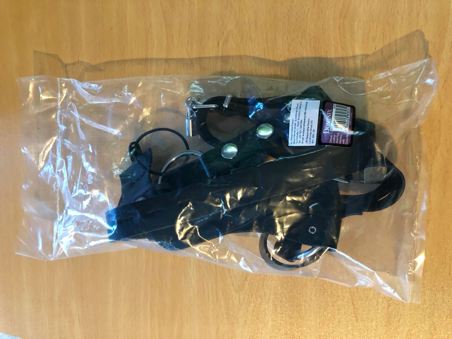 DOMINIX Deluxe Leather Anal Plug Harness with Cock Ring Review [Tried ...