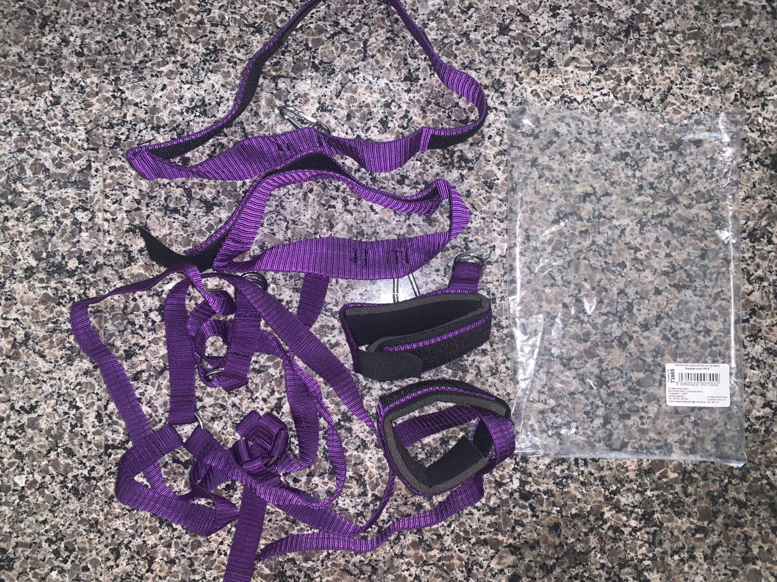 Purple Reins Body Harness with Wrist and Thigh Restraint Review [Tried ...